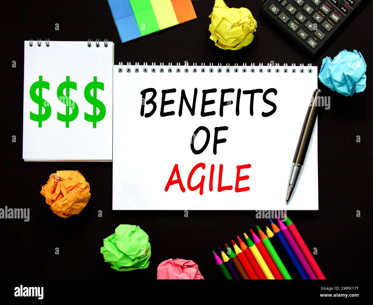 Benefits of agile symbol. Concept words Benefits of agile on beautiful ...