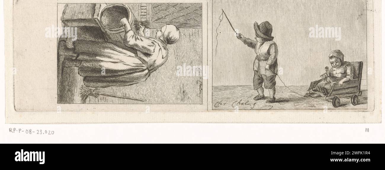 Bowling wife and children playing with Rolkar, Pieter de Mare, after ...