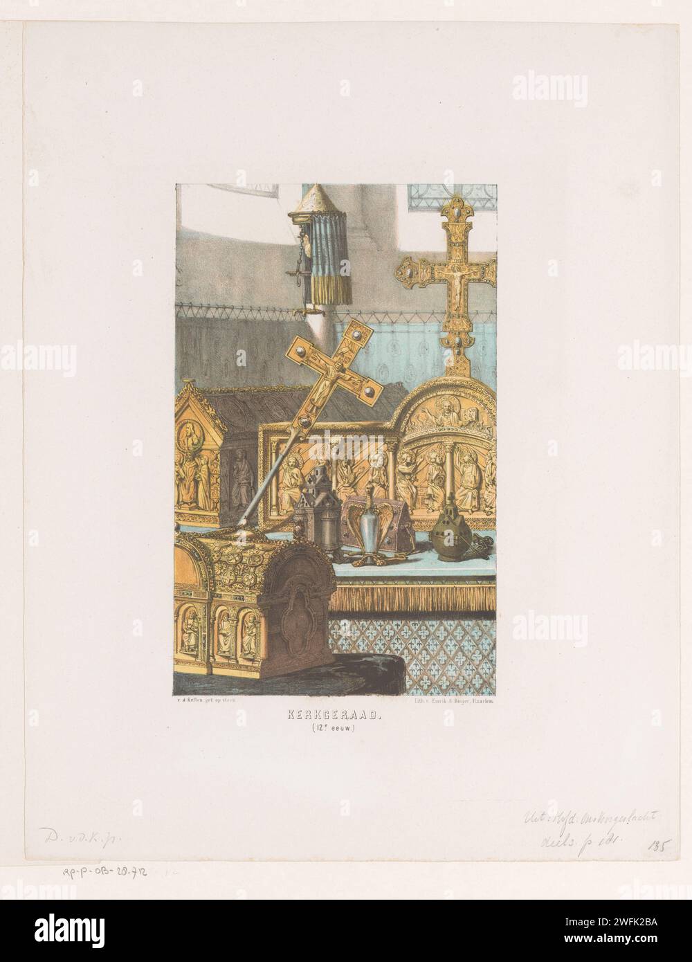 Liturgical objects, 12th century, David van der Kellen (1827-1895 ...