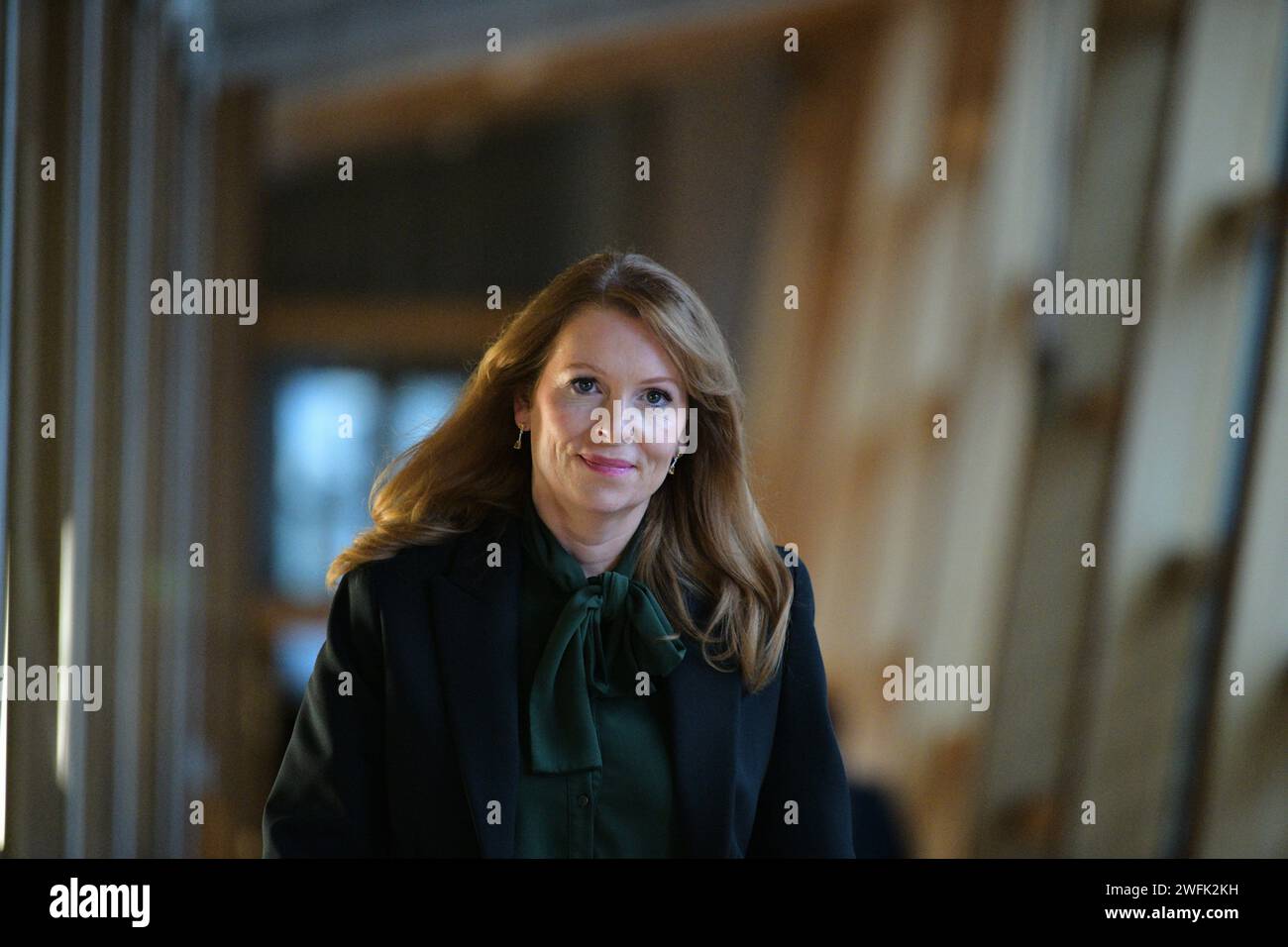 Edinburgh Scotland, UK 31 January 2024 Ash Regan MSP at the Scottish ...