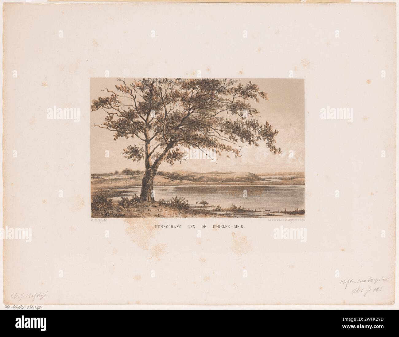 Huneshans on the Uddeler Meer, Willem Jacob Hofdijk, 1857 - 1864 print ...