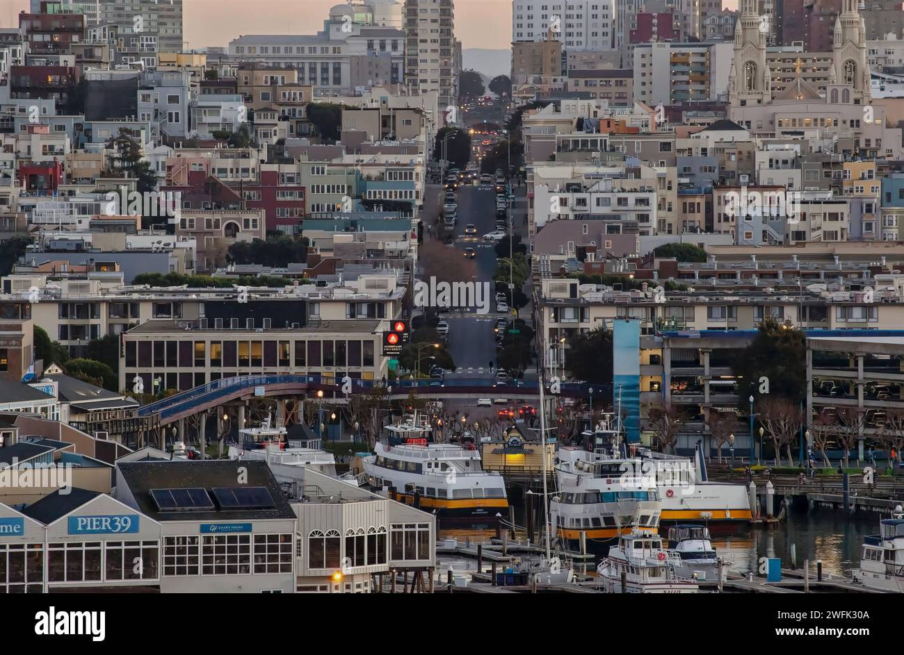 San Francisco waterfront at Fisherman's Wharf Stock Photo - Alamy