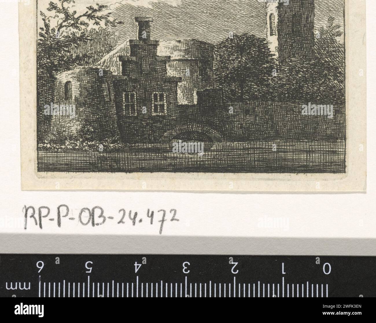 View of the house with stepped gable, Caspar Jacobsz. Philips, 1766 ...