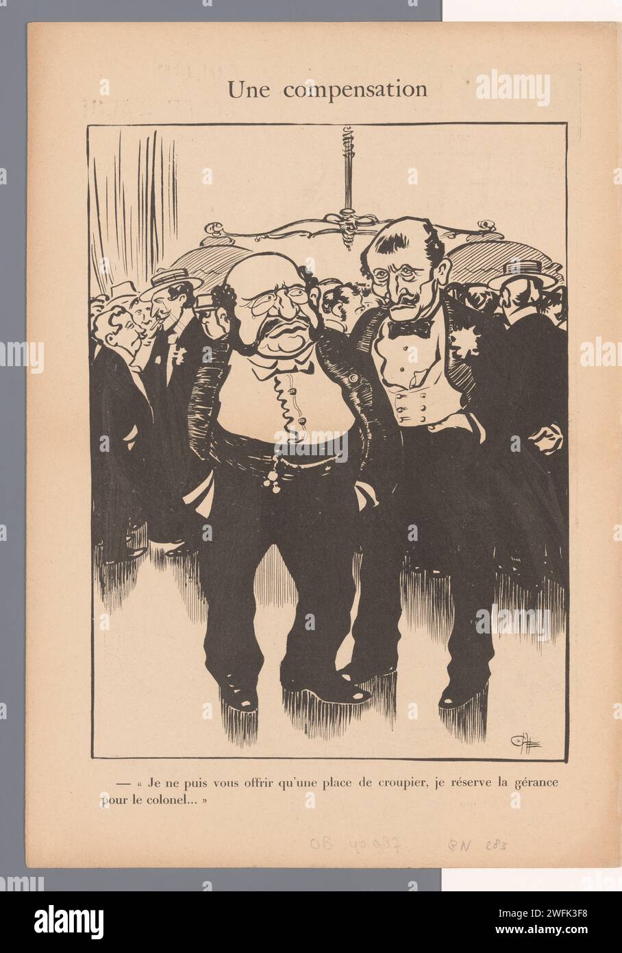 Caricature of two Dreyfusards, Caran d'Ache, 1898 print. magazine Print ...