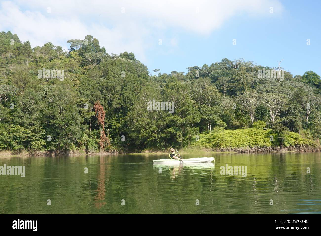 Laguna Yure, reservoir near Panacam Lodge, Cerro Azul National Park ...