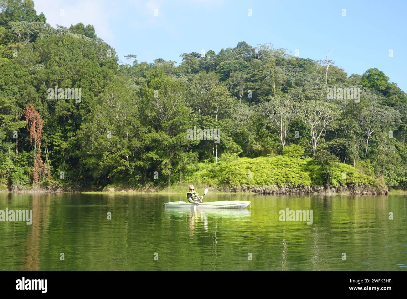 Laguna Yure, reservoir near Panacam Lodge, Cerro Azul National Park ...