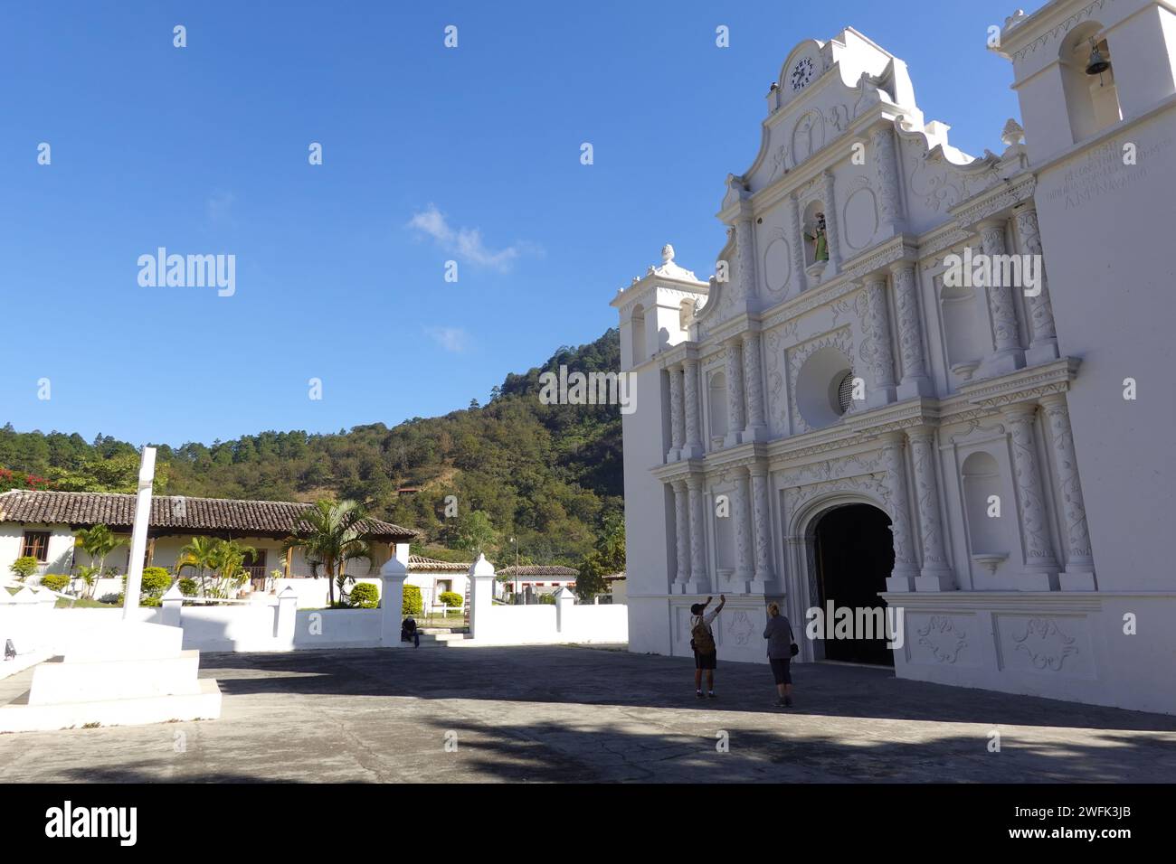 Colonial catholic church La Campa, famous for Lenca pottery, Honduras ...
