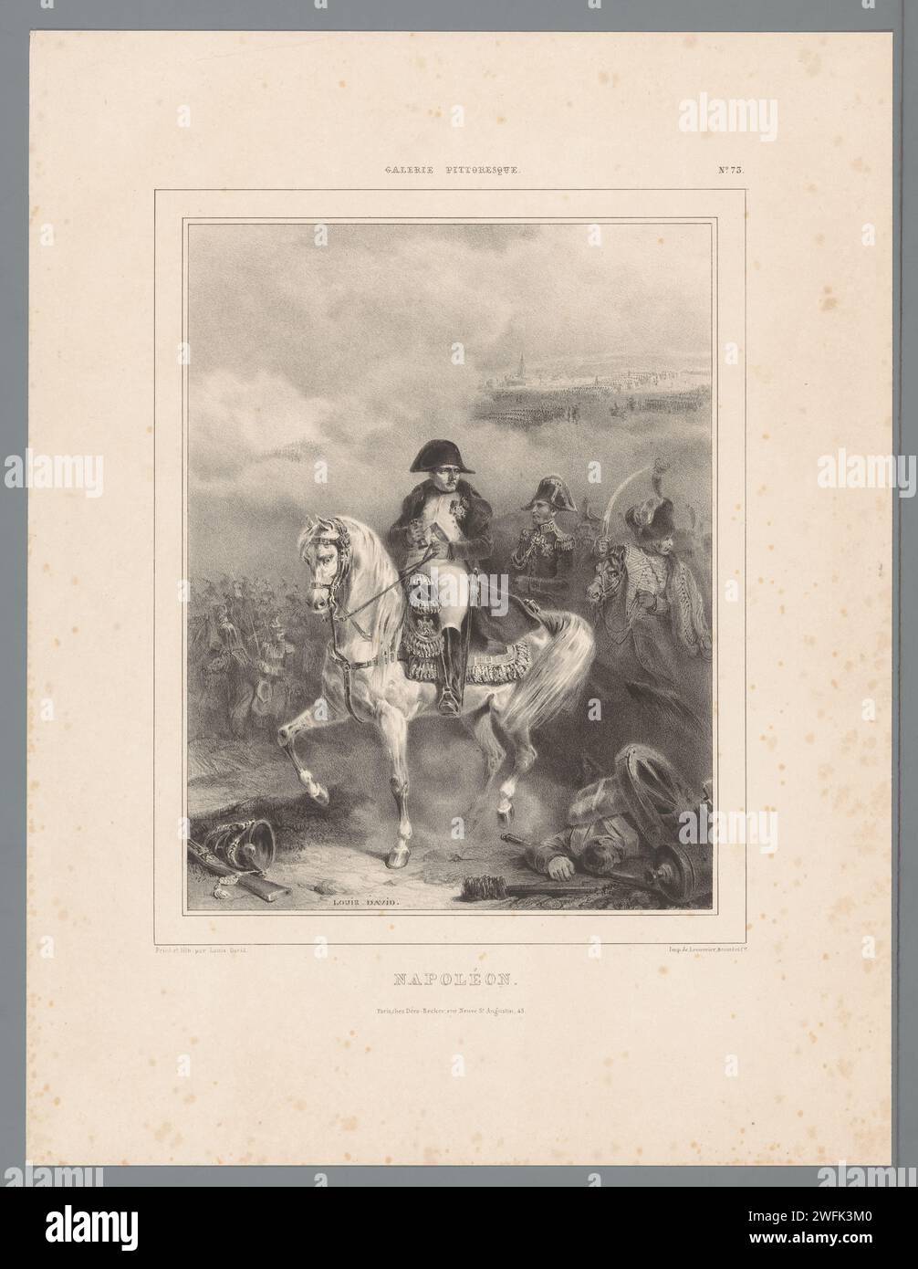 Napoleon portrait jacques louis david hi-res stock photography and ...