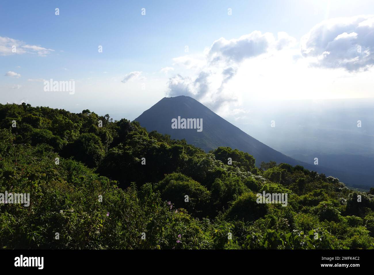 Izalco an active stratovolcano near Santa Ana volcano, El Salvador ...