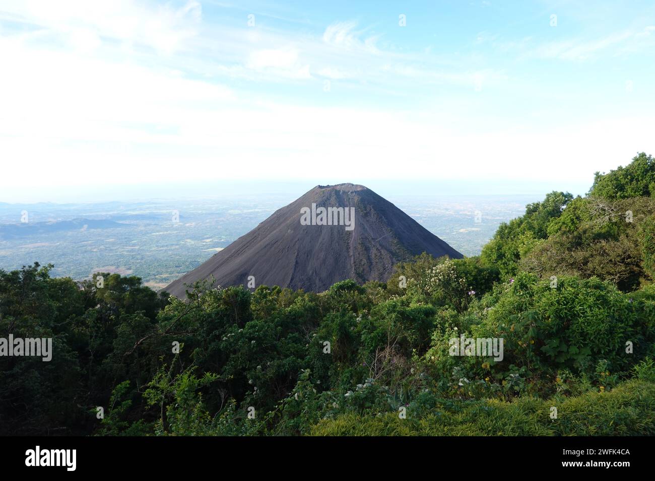 Izalco an active stratovolcano near Santa Ana volcano, El Salvador ...