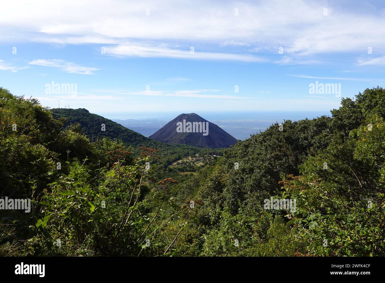 Izalco an active stratovolcano near Santa Ana volcano, El Salvador ...