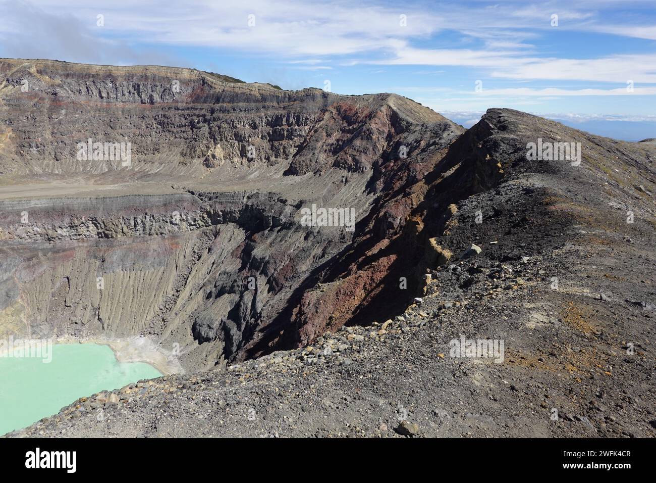 The crater lake Santa Ana volcano, El Salvador, Central America Stock ...