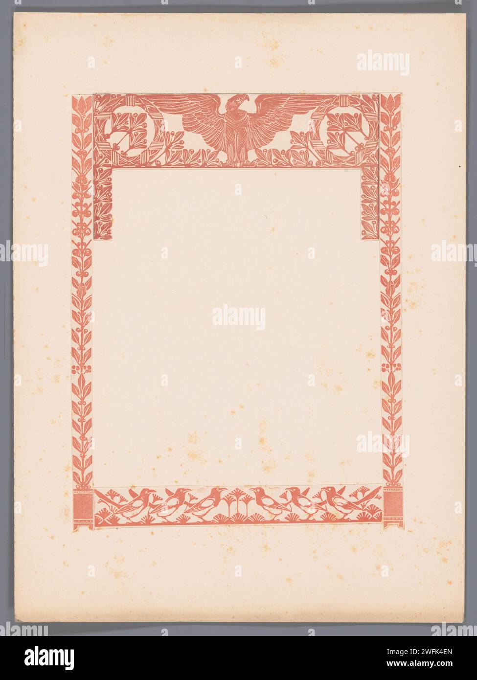 Proef pressure for page from Reinaert de Vos, Bernard Willem Wierink, c ...