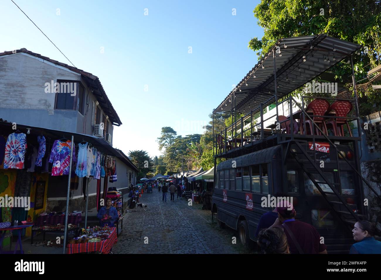 Village of Concepcion de Ataco, El Salvador Central America Stock Photo ...