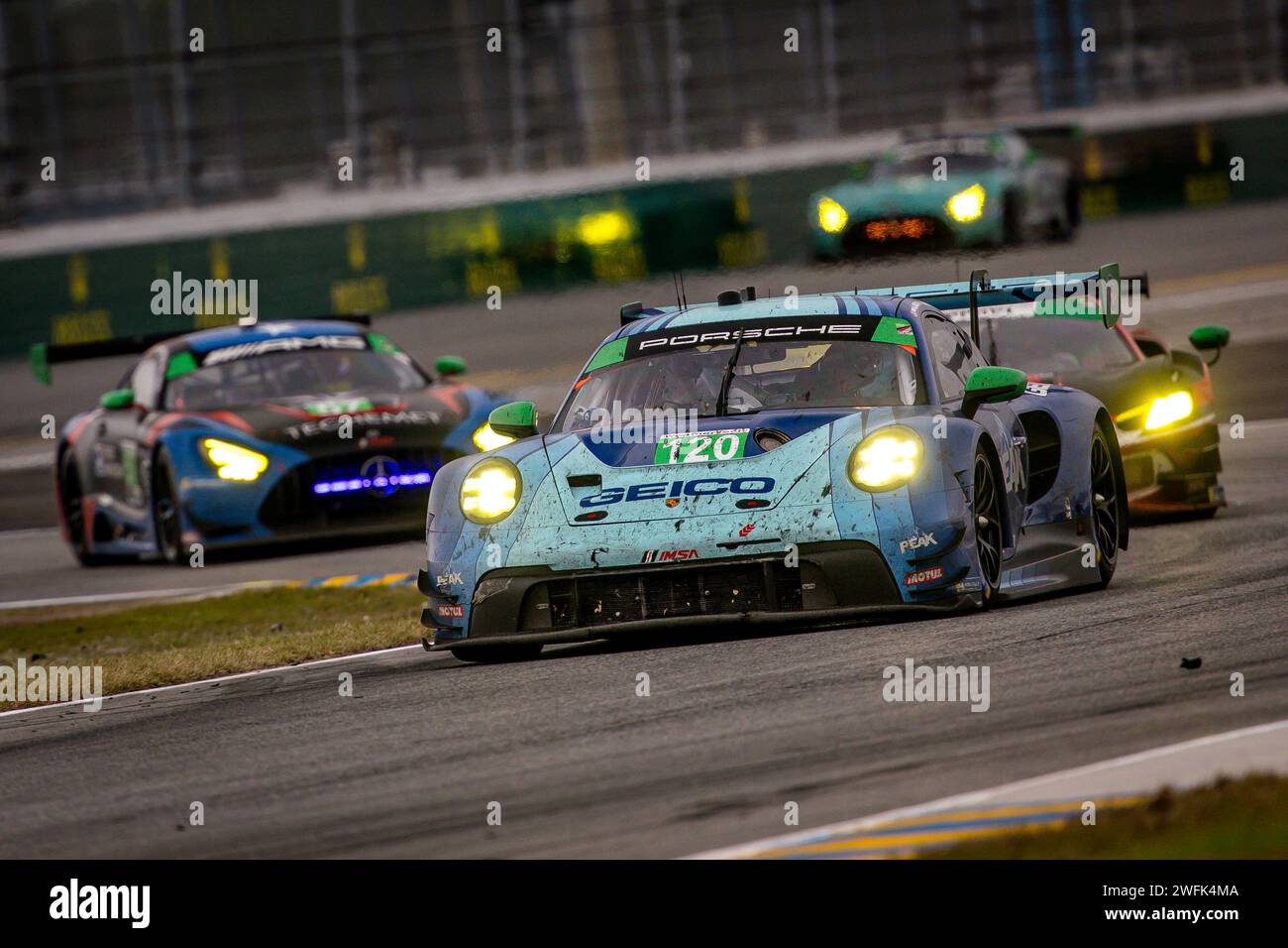 Daytona, Vereinigte Staaten. 28th Jan, 2024. Porsche 911 GT3 R, Wright ...