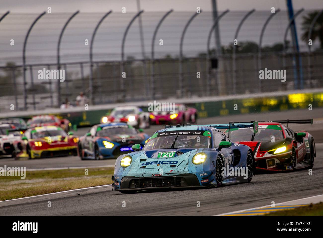 Porsche 911 GT3 R, Wright Motorsports (#120), Adam Adelson (USA ...