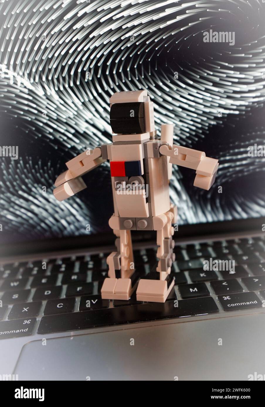 Concept of a dancing AI robot Stock Photo - Alamy