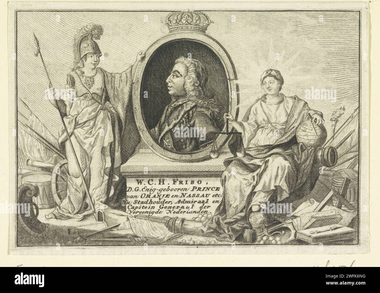 Portrait of William IV, Prince of Oranje -Nassau, Anonymous, 1747 ...