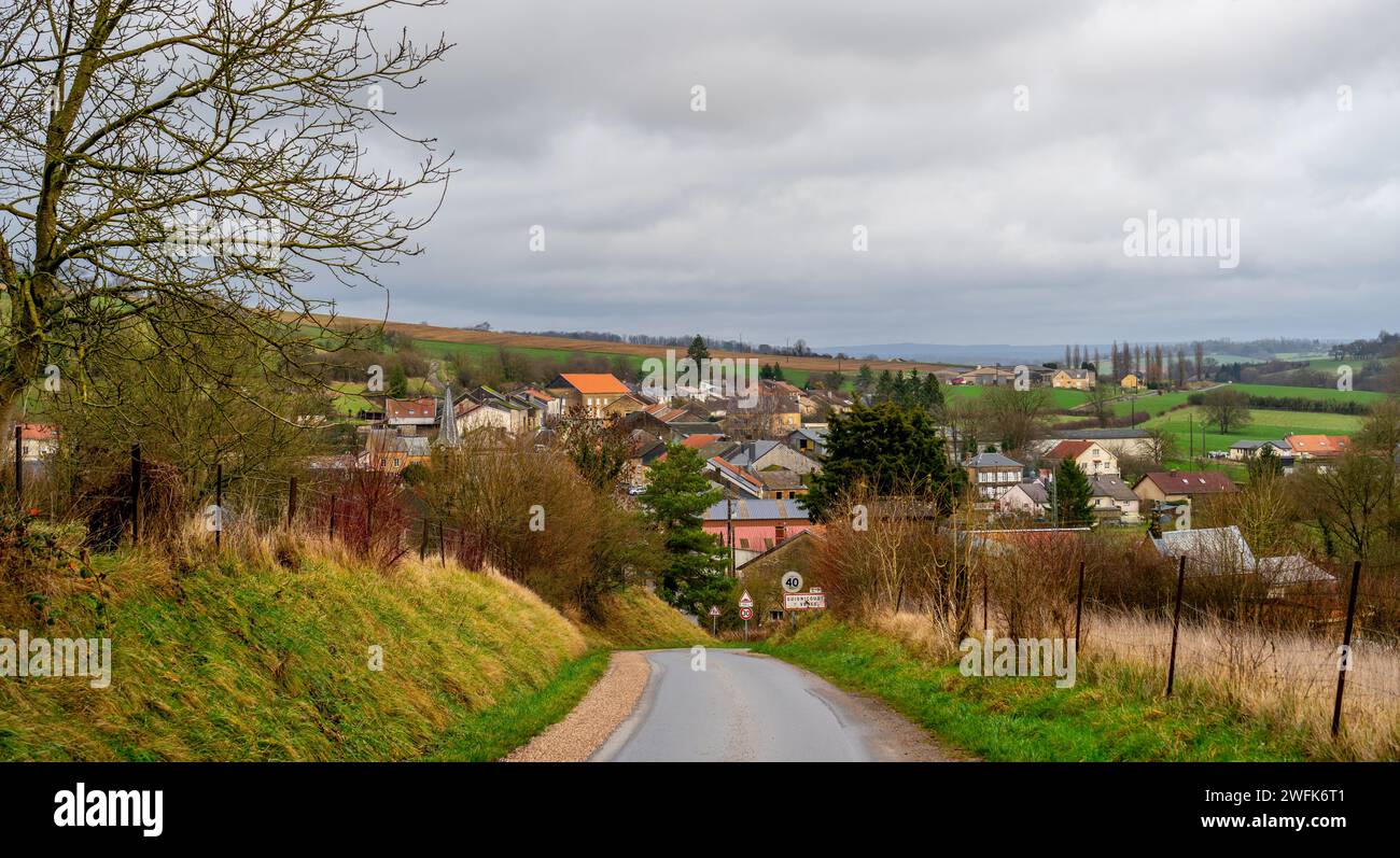 Small village in the French Ardennes Stock Photo - Alamy