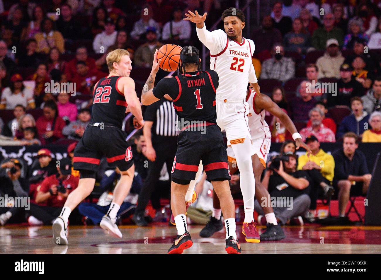 LOS ANGELES, CA - JANUARY 06: USC Trojans forward Arrinten Page (22 ...