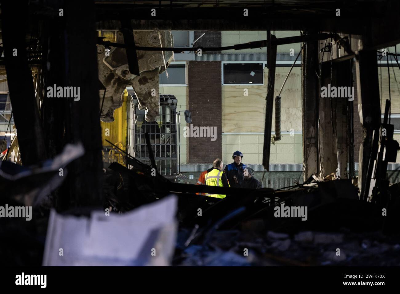 ROTTERDAM - The place where an explosion took place in a building on ...