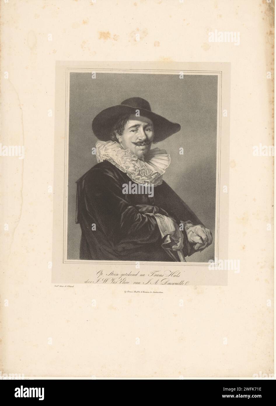 Self -portrait of Frans Hals, Joannes Willem Vos, after Frans Hals ...