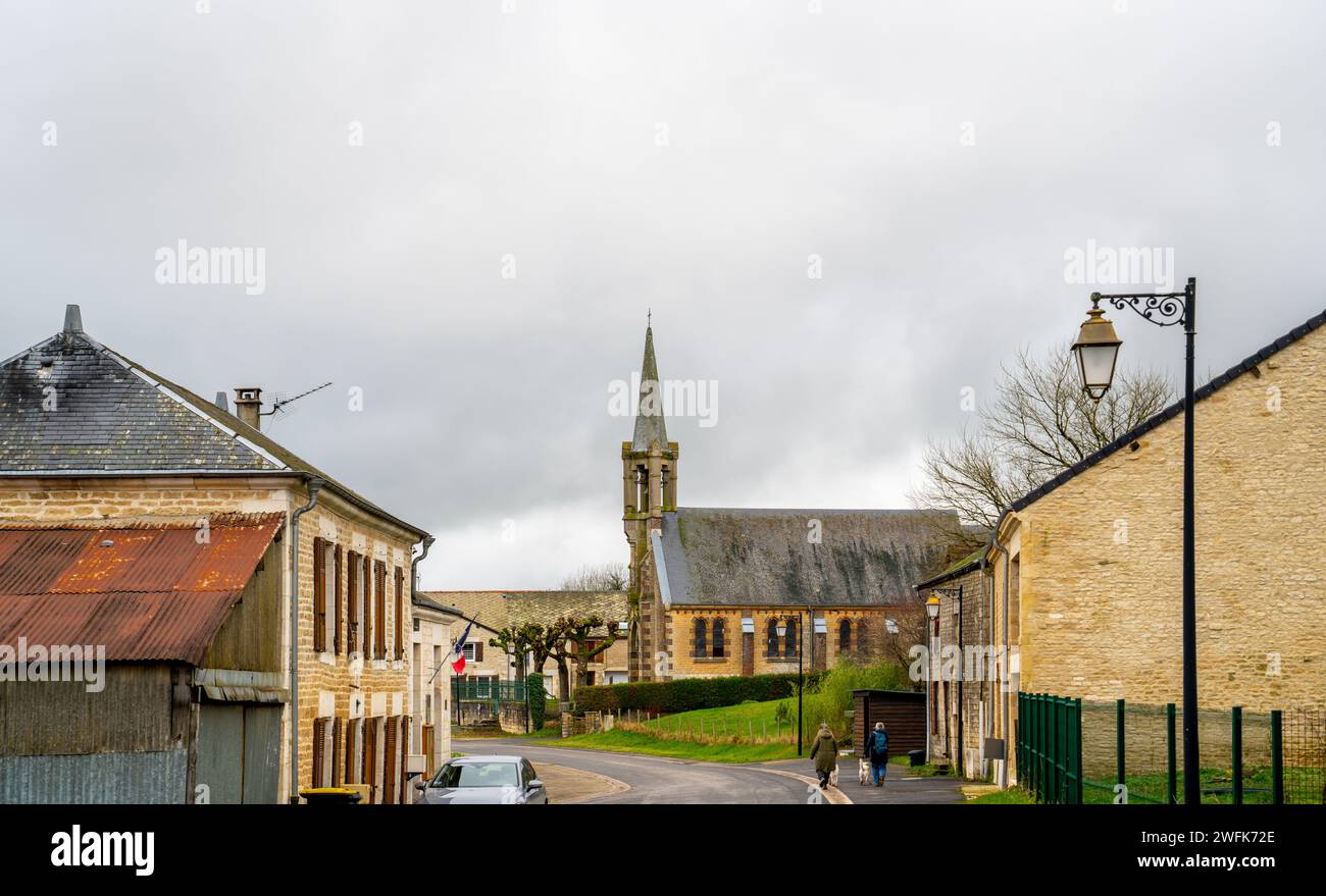 Small village in the French Ardennes Stock Photo - Alamy