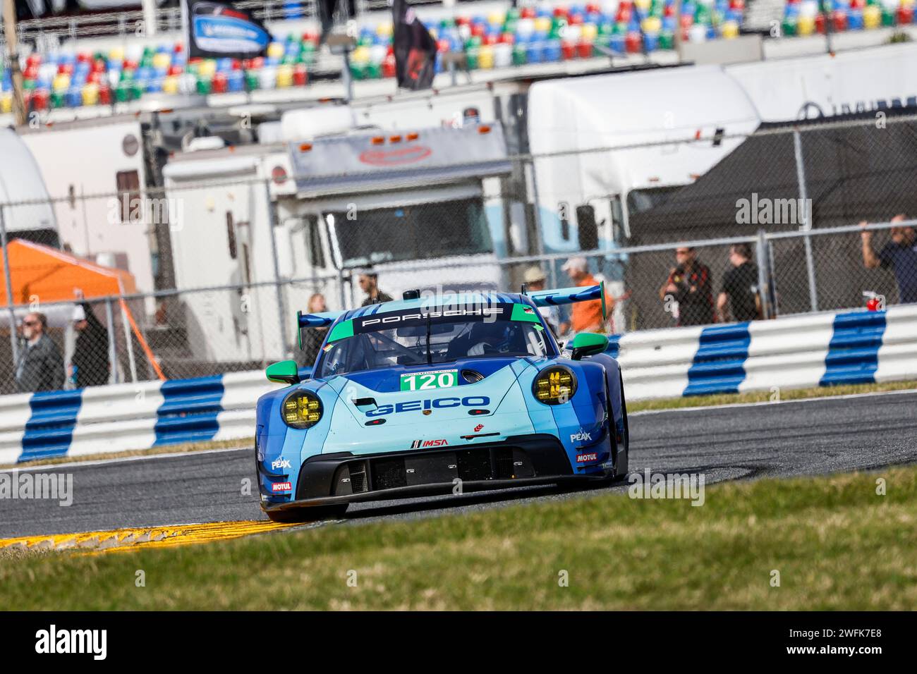 Daytona, Vereinigte Staaten. 19th Jan, 2024. Porsche 911 GT3 R, Wright ...