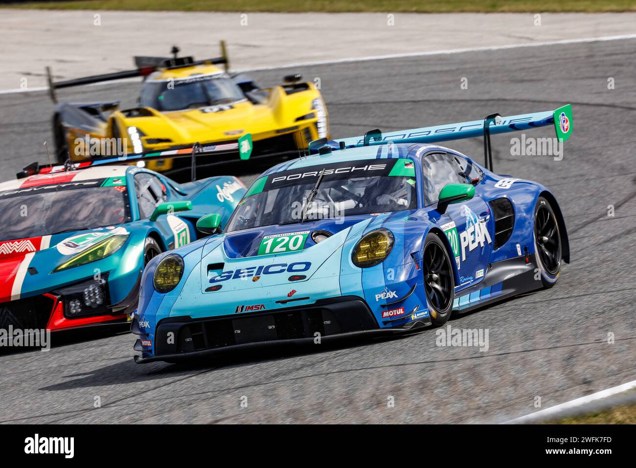 Daytona, Vereinigte Staaten. 19th Jan, 2024. Porsche 911 GT3 R, Wright ...