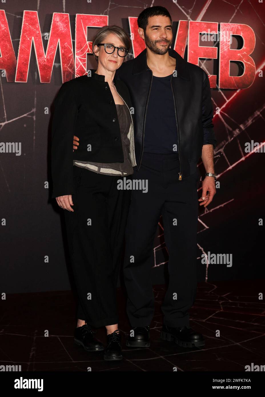 London, UK. 31st Jan, 2024. S.J. Clarkson and Tahar Rahim attend the ...
