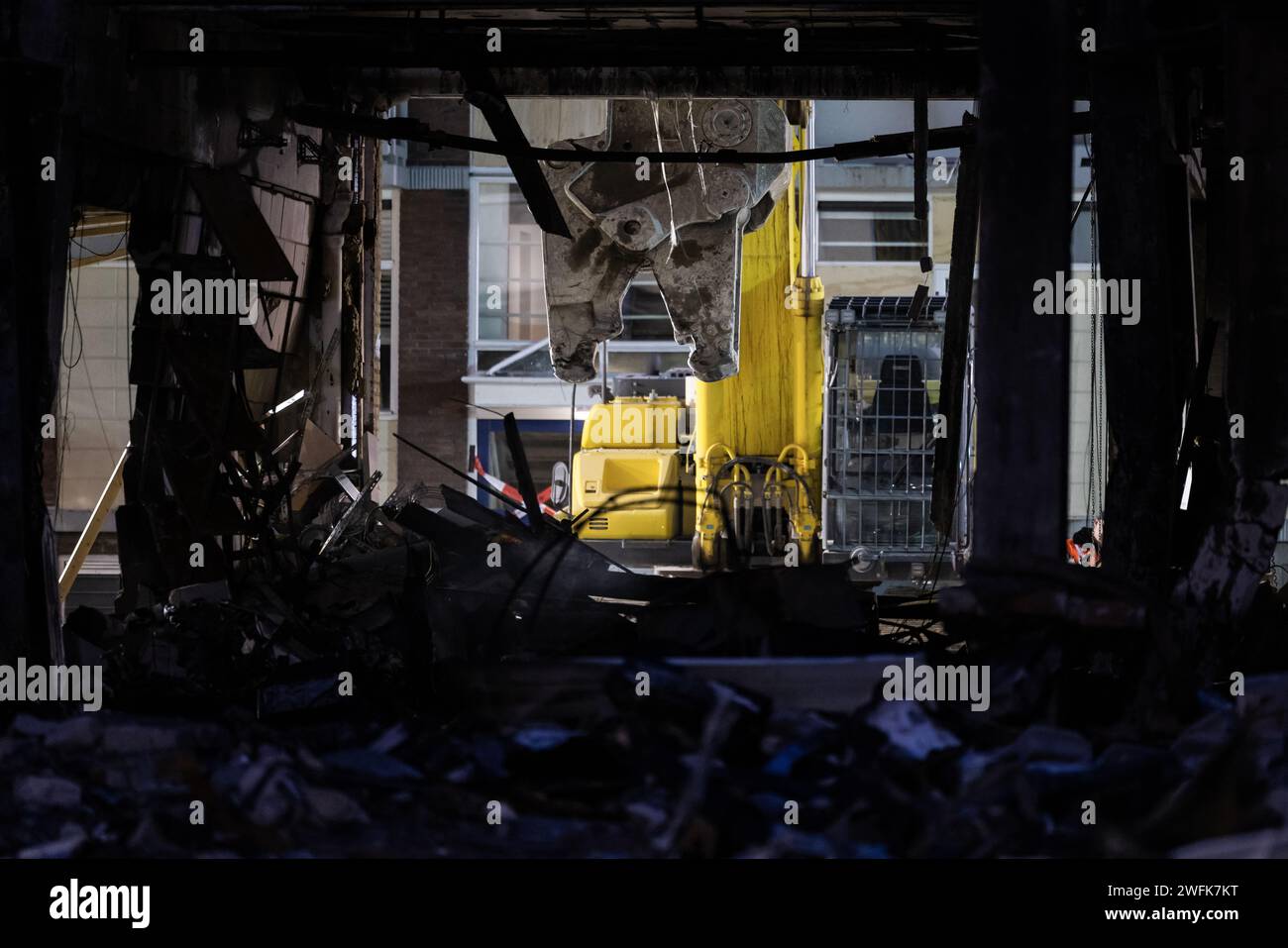ROTTERDAM - The place where an explosion took place in a building on ...