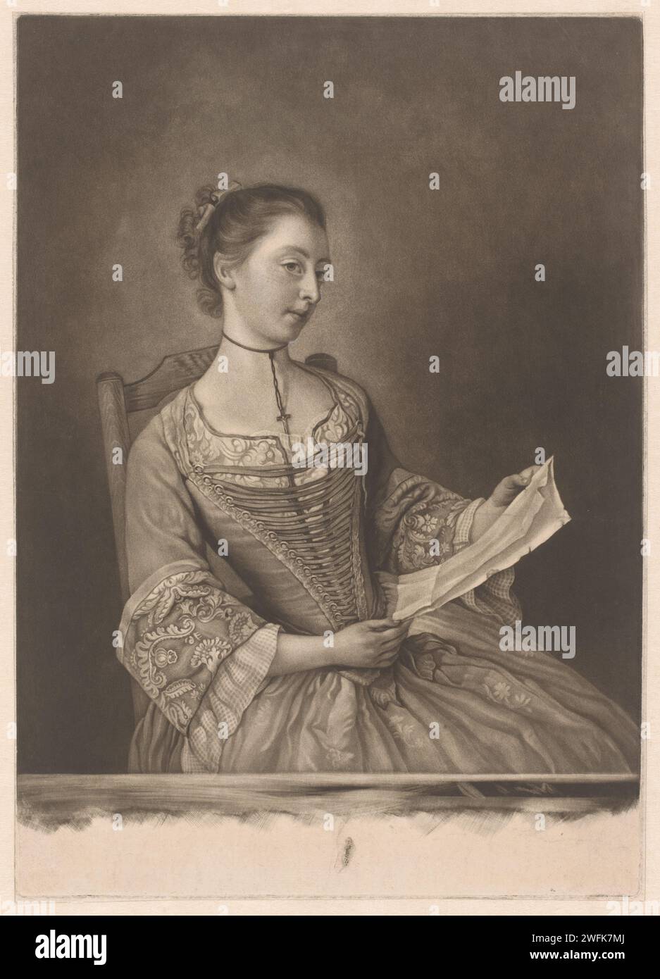 Portret Van Marianne Lavergne, James Mcardell, After Jean-Etienne ...