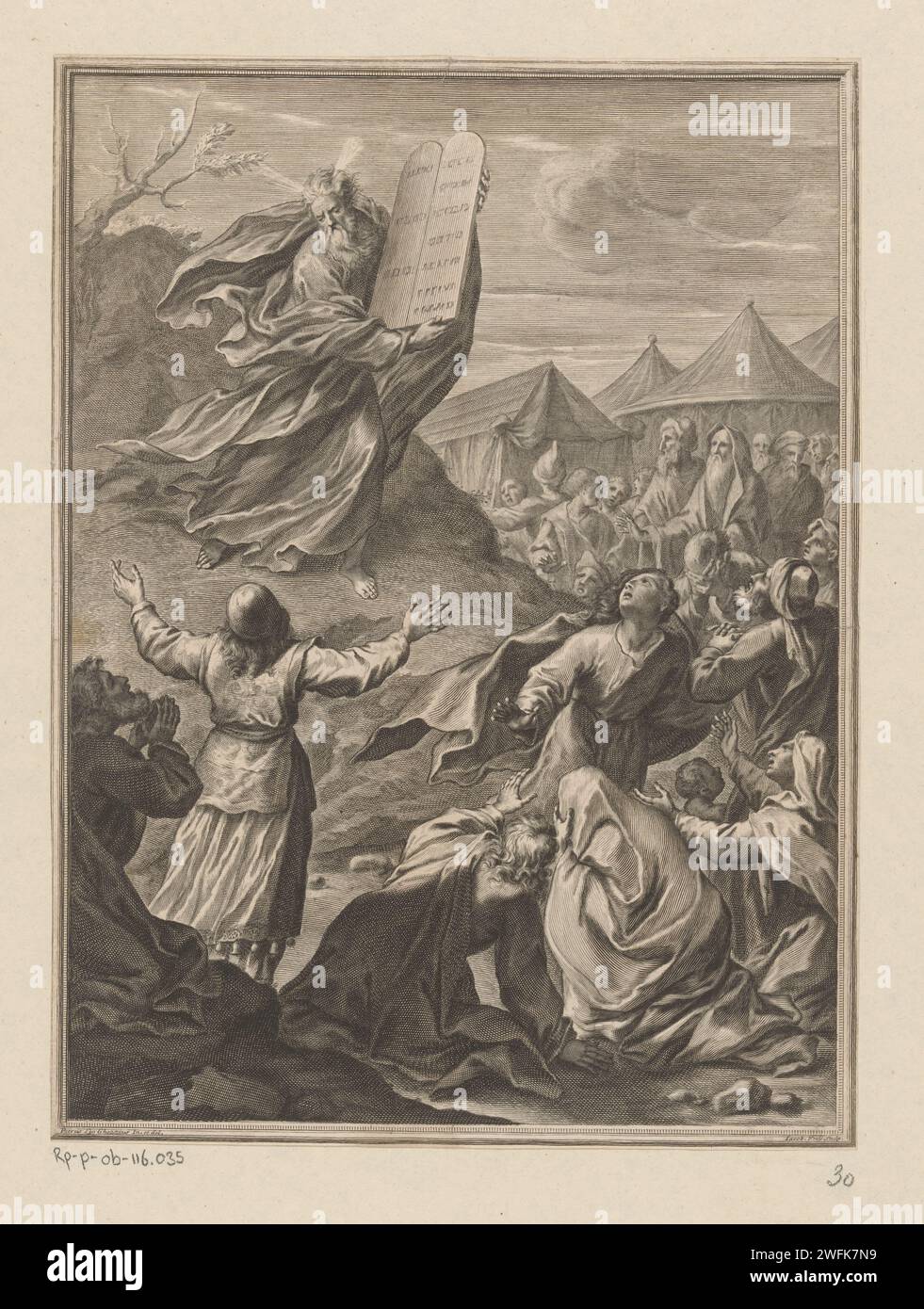 Moses with the Tables of the Law, Jakob Frey (I), After Pier Leone ...