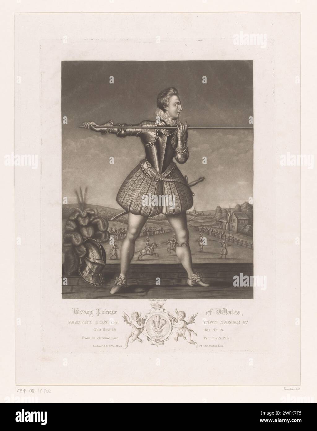 Portrait of Hendrik Frederik Stuart, Prince of Wales, Robert John ...