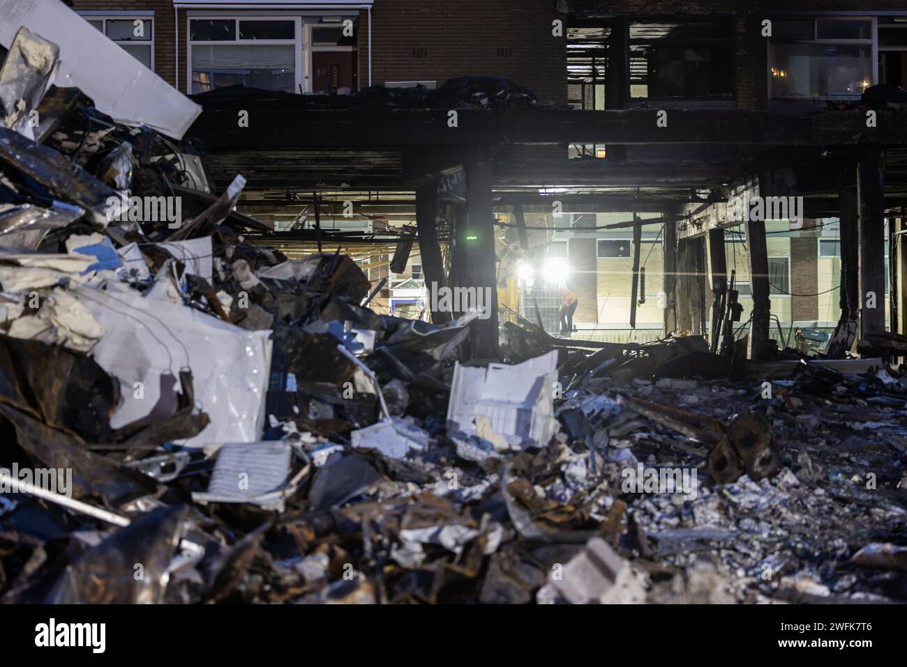 ROTTERDAM - The place where an explosion took place in a building on ...