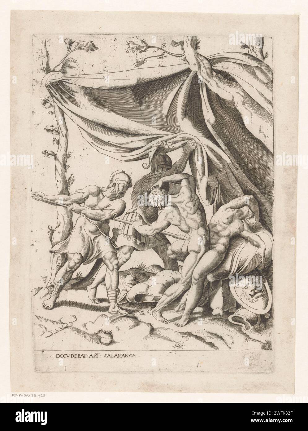 Pinechas kills Zimri and Kozbi, Anonymous, 1488 - 1562 print The ...