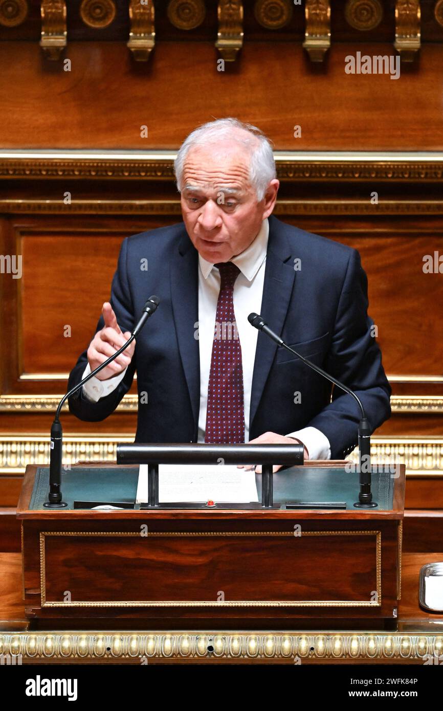 Paris, France. 31st Jan, 2024. François Patriat, Senator for the Côte-d ...