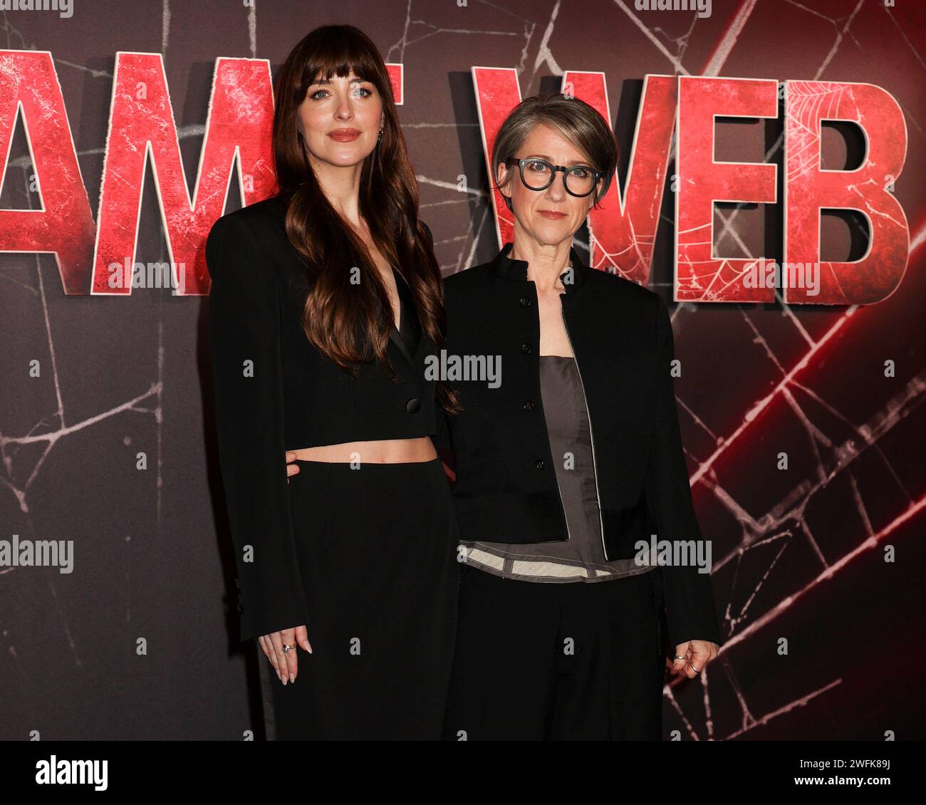 London, UK. 31st Jan, 2024. Dakota Johnson and S.J. Clarkson attend the ...