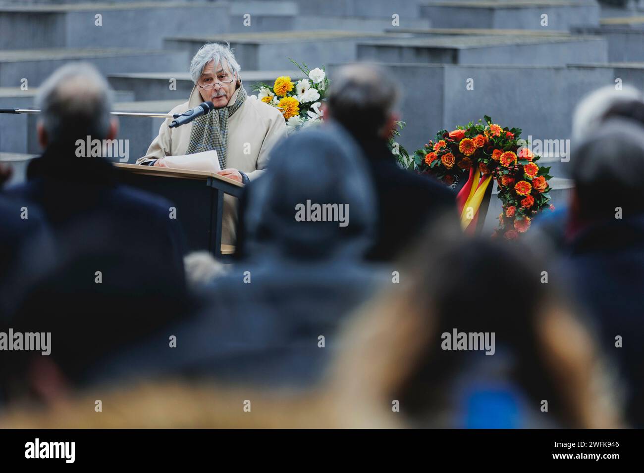 Christian Pfeil, contemporary witness and Holocaust survivor, taken as ...