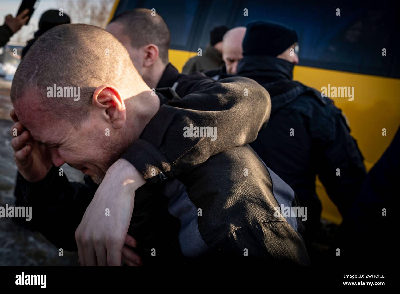 Bakhmut, Ukraine. 31st Jan, 2024. Ukrainian soldiers overwhelmed by ...