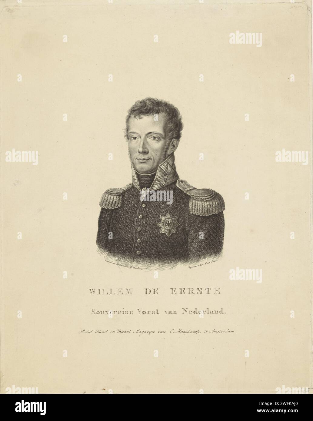 Portrait of William I Frederik, King of the Netherlands, Willem van ...