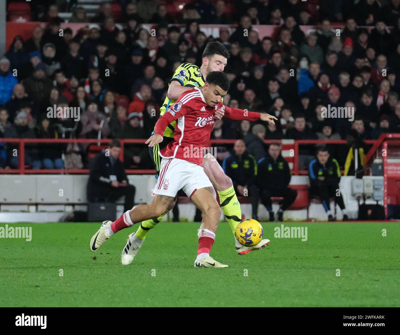 The City Ground, Nottingham, UK. 30th Jan, 2024. Premier League ...