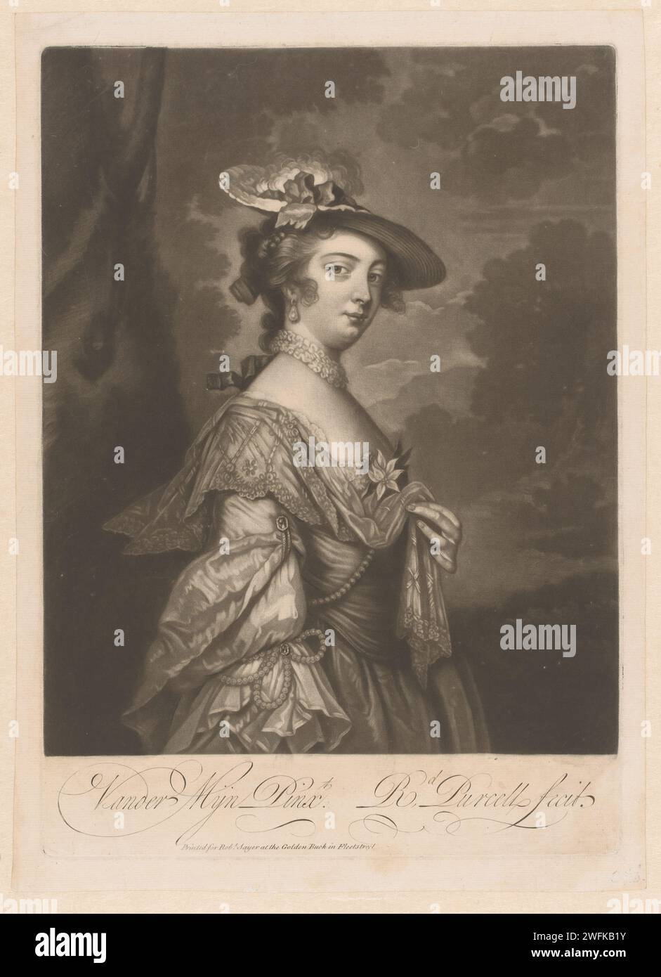 Portrait of an unknown woman, Richard Purcell, After George van der ...