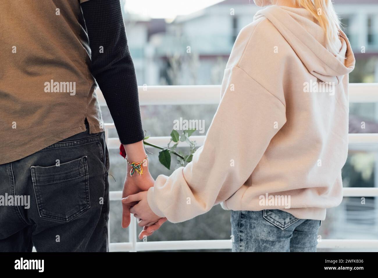 Two hands touch intimate close up hi-res stock photography and images ...