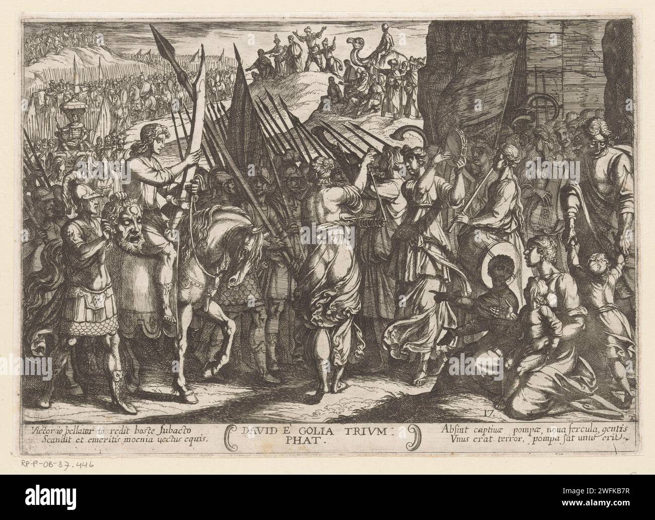 David returns triumphantly with the head of Goliath, Antonio Tempesta ...