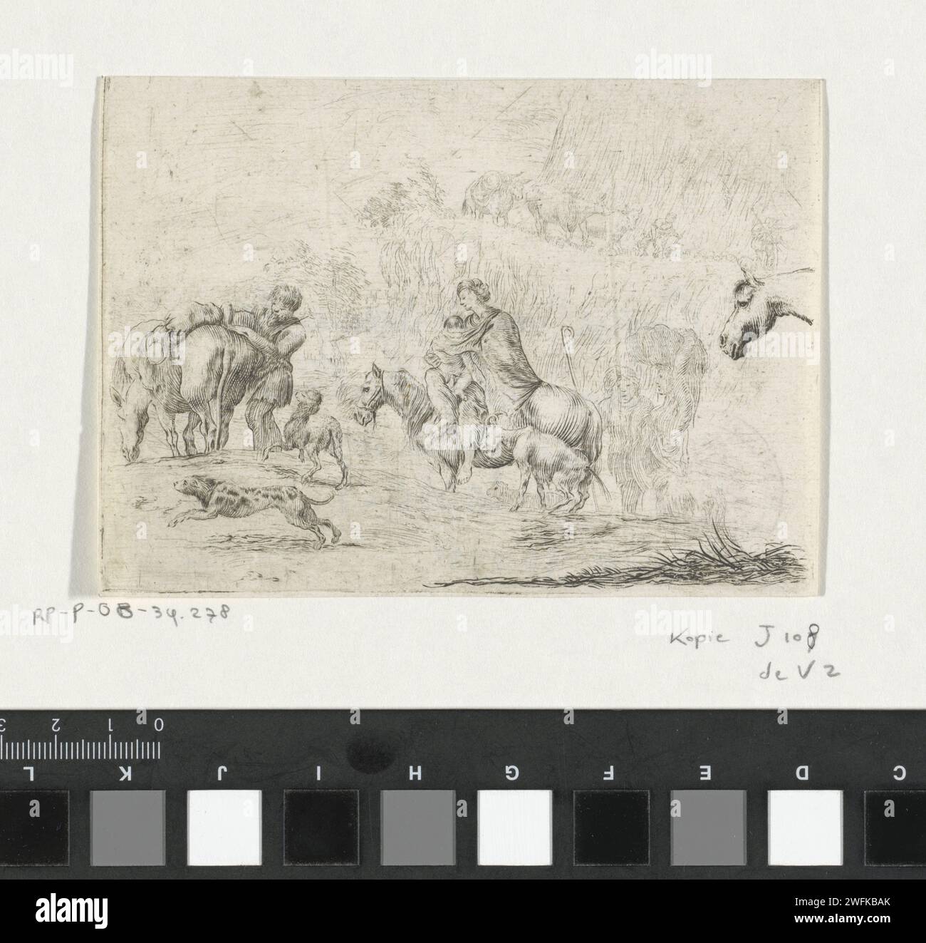 Jakob trip to Egypt, Anonymous, After Stefano della Bella, 1620 - 1664 ...