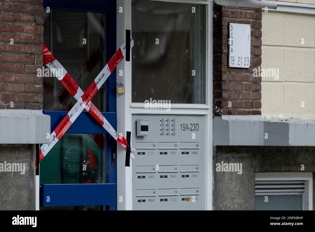 ROTTERDAM - The place where an explosion took place in a building on ...