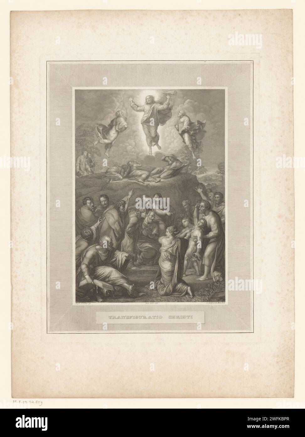 Transfiguratie, August Friedrich Spieß, After Rafaël, 1816 - 1855 print ...
