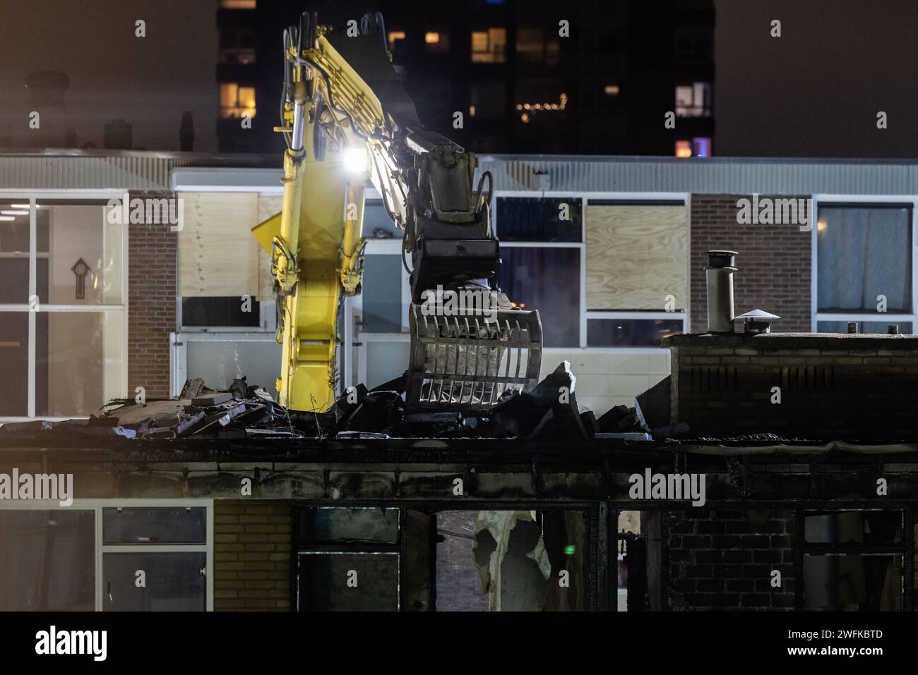 ROTTERDAM - The place where an explosion took place in a building on ...