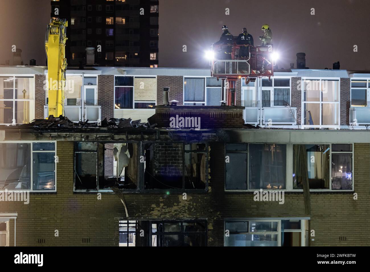 ROTTERDAM - The place where an explosion took place in a building on ...